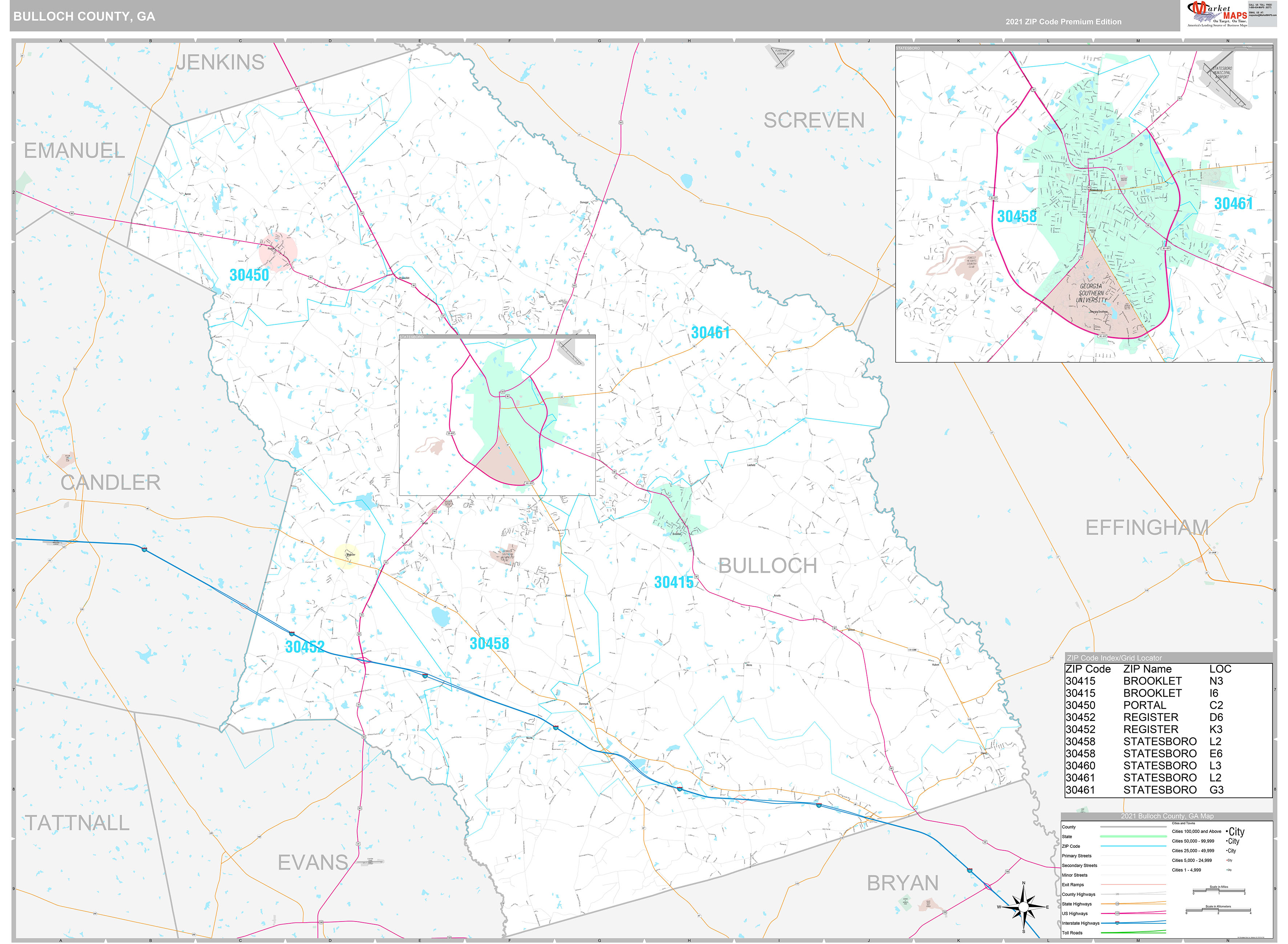 Topo Map Bulloch County Georgia at Jasper Gunson blog